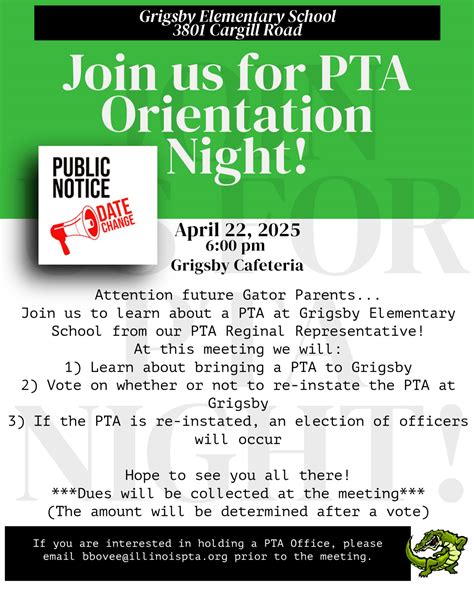 Grigsby Due To A Conflict With The Grigsby Band Concert The Date Has