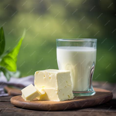 Leche Y Queso En Imágenes De Ilustración De Fondo De Mesa De Madera 3d