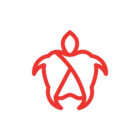 Apple Turtle Line Simple Creative Logo 23779844 Vector Art At Vecteezy