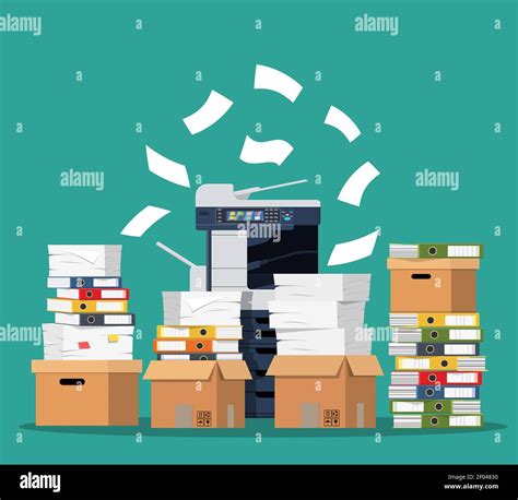 Office Multifunction Machine Stock Vector Image And Art Alamy