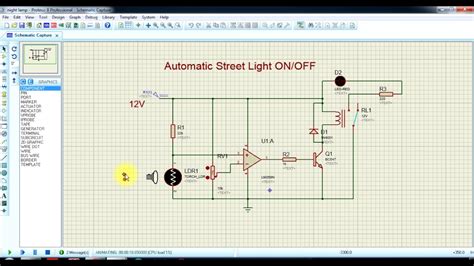 Dark Detector Switch Lm358andlm35 Proteus Youtube