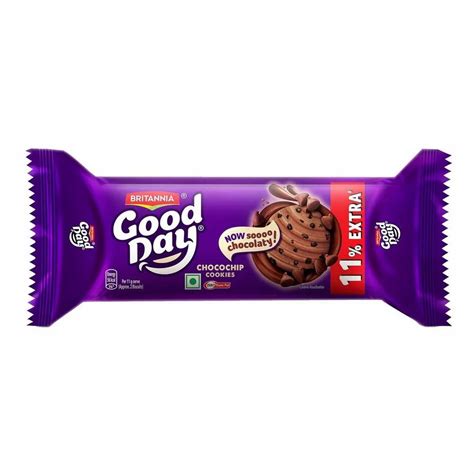 Baked Biscuits Britannia Good Day Choco Chips Biscuit Packaging Type Packet At ₹ 10 Pack In
