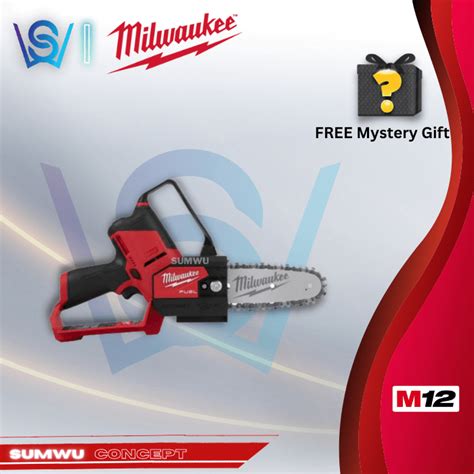 Milwaukee M12 Fuel Hatchet Pruning Saw M12 Fhs 0x Mini Chainsaw Gergaji