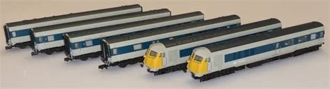 Farish 371 742 Class 251 6 Car Pullman In Br Revised Grey And Blue