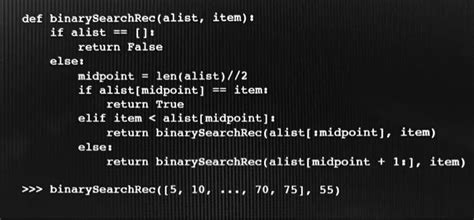 solved modify that binarysearchrec alist item function so
