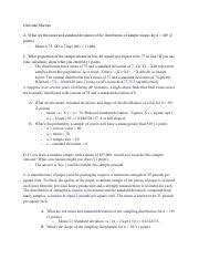 Statistical Inference And Probability In Sampling Distributions Course Hero