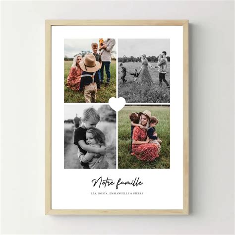Cadre Photo Personnalisé Décoration Murale Unique Made In France