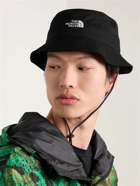 The North Face Norm Logo Embroidered Cotton Blend Twill Bucket Hat