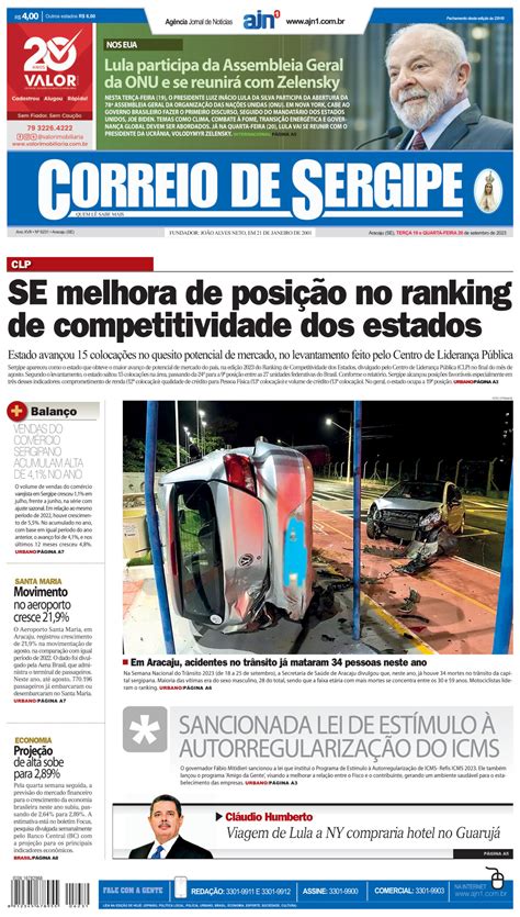As Manchetes Dos Jornais Pelo Brasil Nesta Terça Feira 19 De Setembro 2023