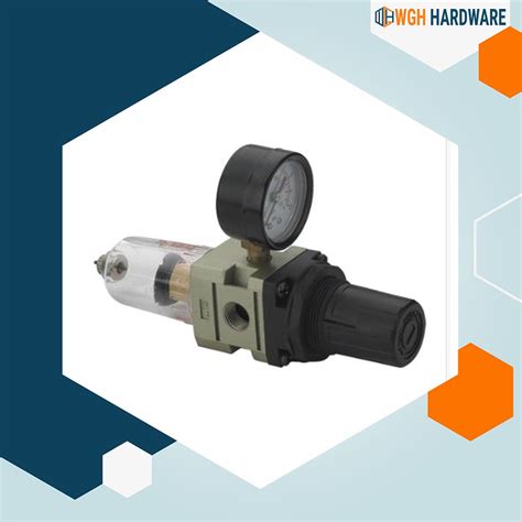 Wgh Air Filter Regulator Sk W2000 14 Inch Pressure Gauge With Mounting