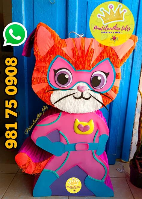 Superkitties Ginny Piñata Superkitties Ginny Piñatas Ideas Fiestas Tematicas Mini Piñatas