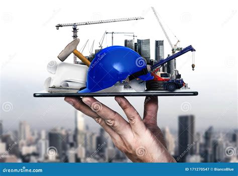 Innovative Architecture And Civil Engineering Plan Royalty Free Stock