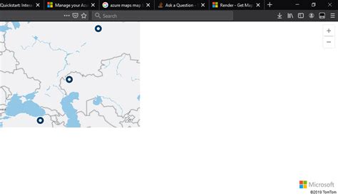 Javascript Azure Maps Renders Tile Only In A Corner Stack Overflow
