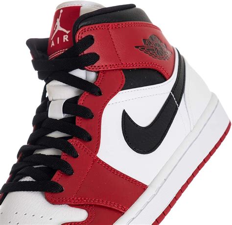 Nike Mens High Top Sneakers White White Gym Red Black 173 95