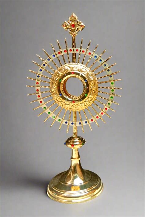 Handcrafted Majesty The Mon316 Gold Plated Monstrance Living Words