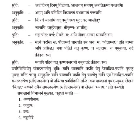 Ncert Book Class 10 Sanskrit Abhyaswaan Bhav Samas