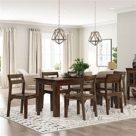 Modern Sierra Solid Wood Dining Table Sierra Living Concepts
