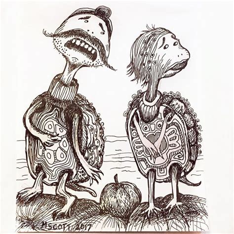 Hipster Love Turtles Herty And Gerty Figure Out Pumpkin Custody