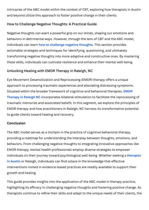 Ppt Understanding The Abc Model In Cognitive Behavioral Therapy Cbt