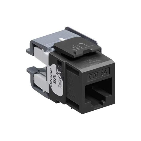 Black CAT6A UTP EXtreme Female Connector 6110G RE6 Epirsa