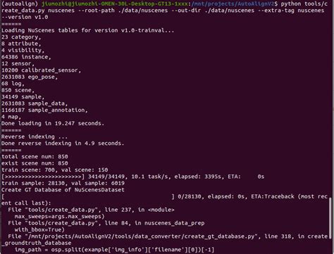 Question About Preprocess Nuscenes Datasets Issue Zehuichen Autoalignv Github