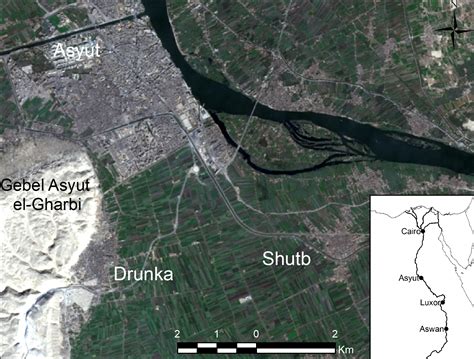 Pan Sharpening A Composite 3 Band 4 3 2 Rgb True Colour Landsat 8 Satellite Image Of Gebel Asyut
