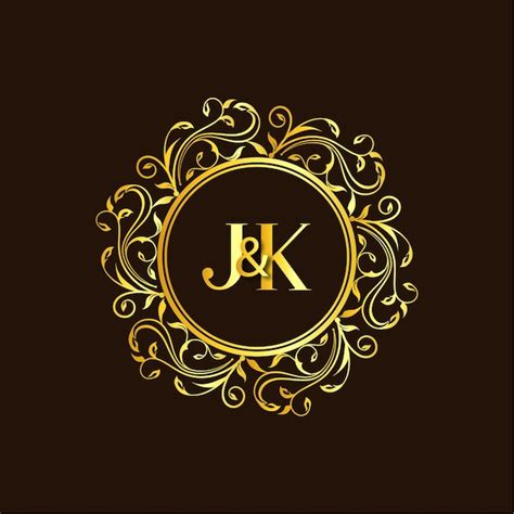 Premium Vector Letter Initial Jk Luxury Template