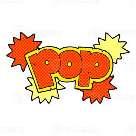 Hand Drawn Cartoon Pop Explosion Symbol 45110612 Png