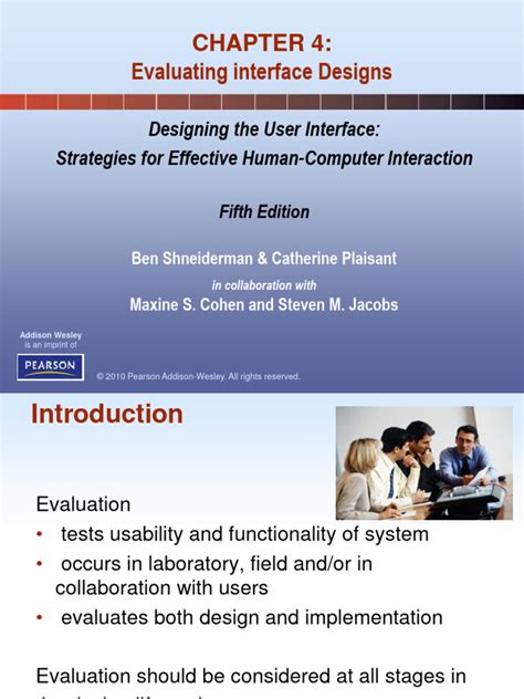 Ch 4 Evaluating Interface Designs Reference Book 01 Pdf Usability