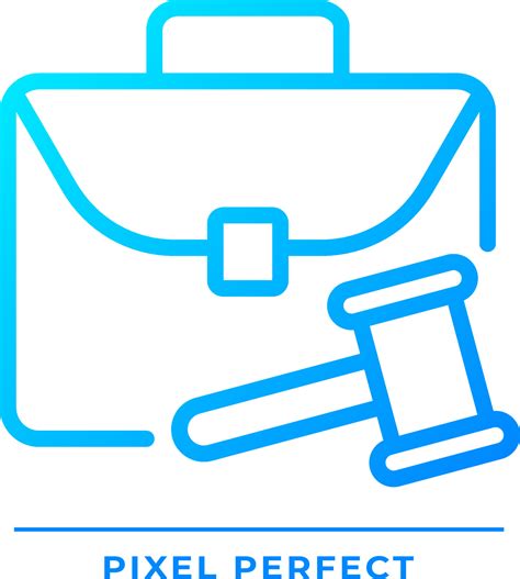 Labour Law Pixel Perfect Gradient Linear Vector Icon Worker Rights