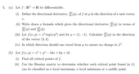 solved a let f r2→r be differentiable i define the