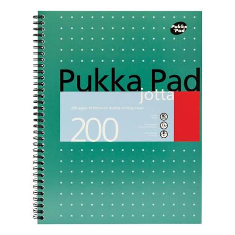Pukka Pad Jotta Metallic Wirebound A4 3 Notebooks Go Jumbo