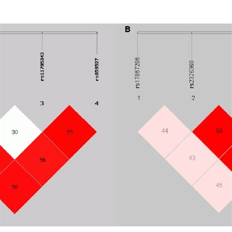 Linkage Disequilibrium Ld Block Structure Consisted Of The 8 Snps