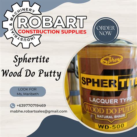 Sphertite Wood Do Putty Commercial Industrial Construction Tools Equipment On Carousell