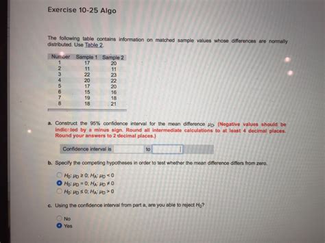 solved exercise 10 25 algo the following table contains