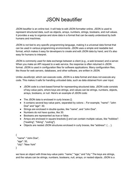 PPT JSON Beautifier PowerPoint Presentation Free Download ID 12606482