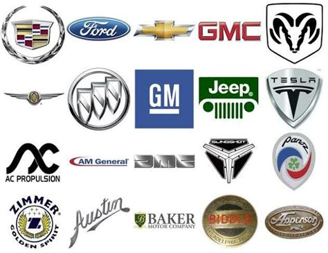 American Automobile Brand Car Brands Car Manufacturers American Car