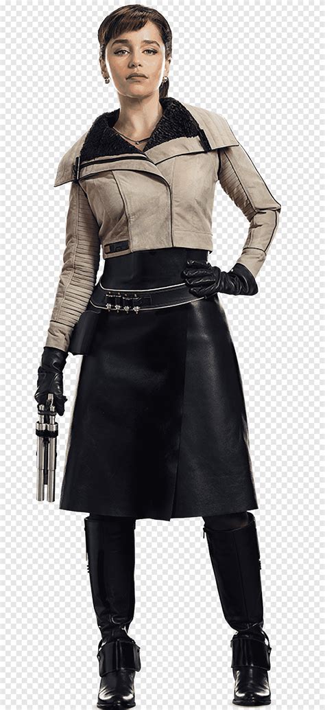 Woman Wearing Gray Jacket Holding Revolver Solo A Star Wars Story
