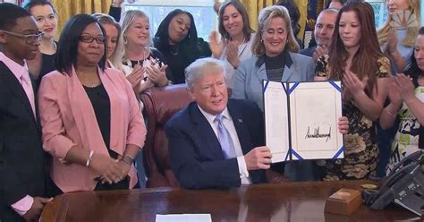 Woman Dabs In Celebration As Trump Signs Anti Sex Trafficking Legislation