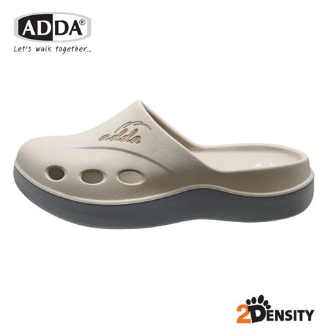 Adda 2density รองเท้าแตะ รองเท้าลำลอง สำหรับผู้หญิง แบบสวมหัวโต รุ่น
