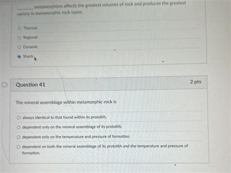 The Mineral Assemblage Within Metamorphic Studyx