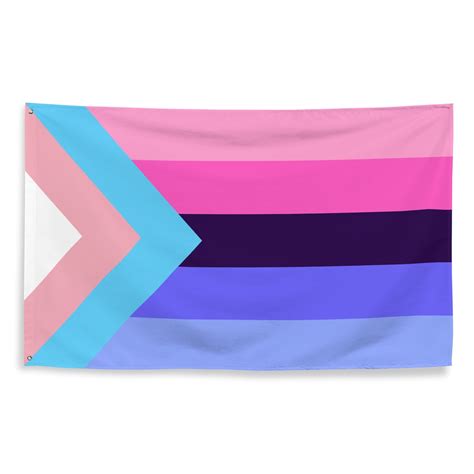 Trans Omnisexual Trans Inclusive Progress Pride Flag 3x5 Gay Rainbow