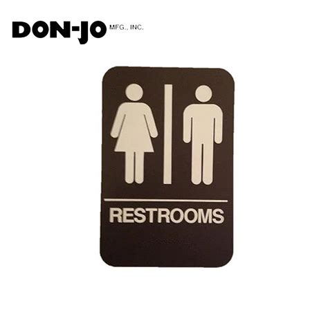 Don Jo Hs 9060 03 Ada Sign For Womenmenrestroom Rectangle 6 W
