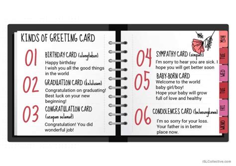 Greeting Card Lesson And Exercise Se English Esl Powerpoints