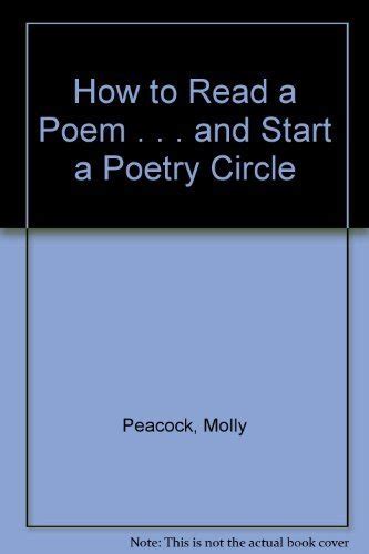 How To Read A Poem And Start A Poetry Circle