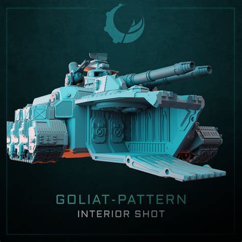 3d Printable Goliat Pattern Super Heavy Assault Crawler By Maelstrom Designworks