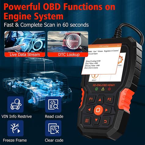 Ancel Hd601 Heavy Duty Truck Code Reader Full System Obd2 Diagnostic