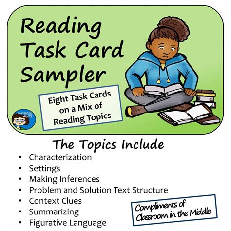Reading Comprehension Round Up With Free Task Cards