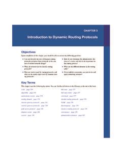 Introduction To Dynamic Routing Protocols Introduction To Dynamic