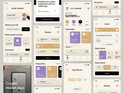 Crypto Wallet App Ui By Ofspace Uxui On Dribbble